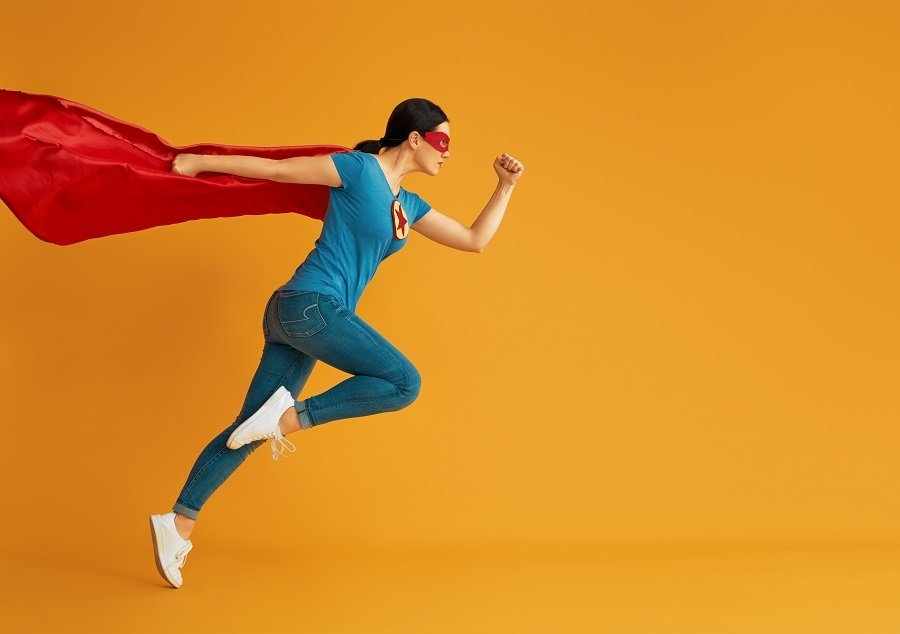 woman in superhero costume | ShoreBread Eastern Shore Lifestyle Magazine